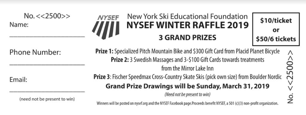 2019 NYSEF Raffle – NYSEF