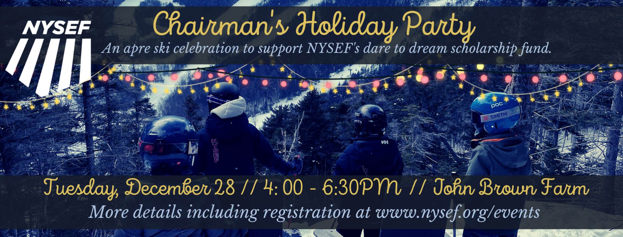 Chairman’s Holiday Party Event Details – NYSEF
